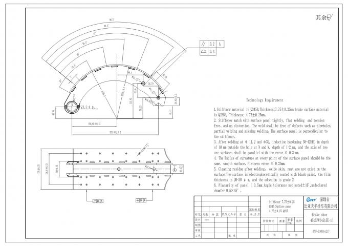 OEM A-3722-N-66 4515PW 4515E-1 American Brake Shoe
